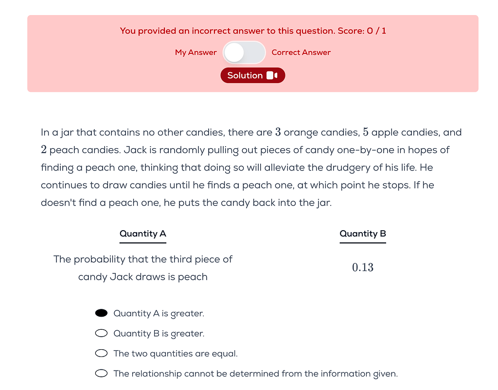 Probability with replacement on the 3rd trial - GRE Quant Problem Solving - Greg Mat+ Community ...