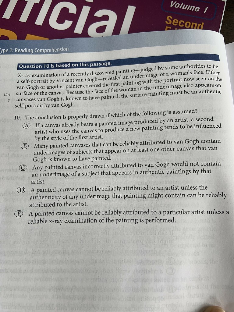 Van Gogh Passage (Official Guide) - GRE Verbal Problem Solving - Greg Mat+ Community Forum