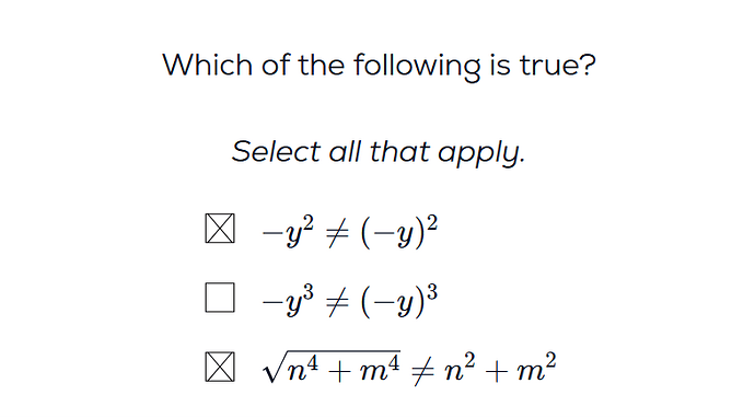 Query about Question 12 from "(I'm Overwhelmed) Algebra Progress Quiz ...