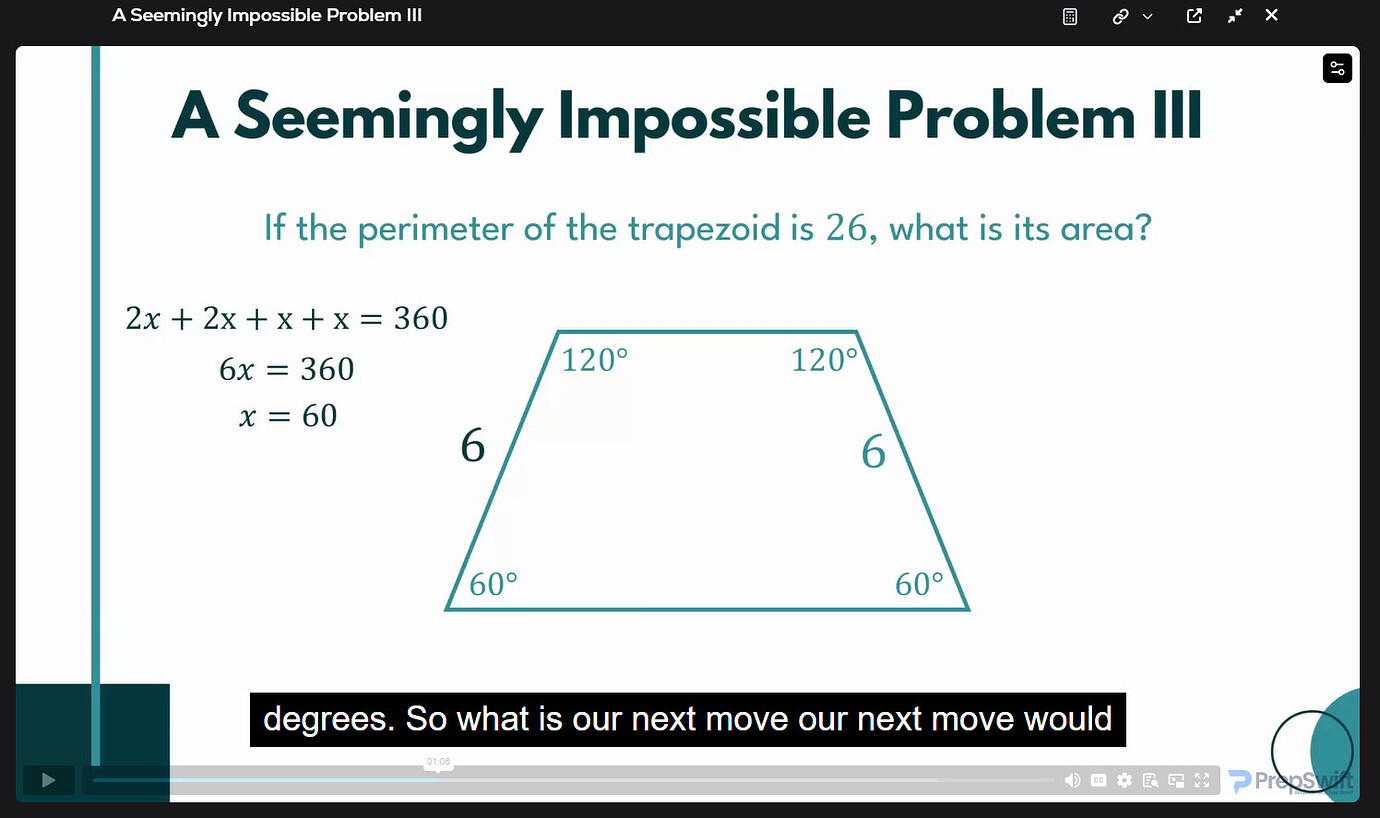 The I'm Overwhelmed Study Plan: Module 8: Part 3: Geometry Group #7: A Seemingly Impossible ...