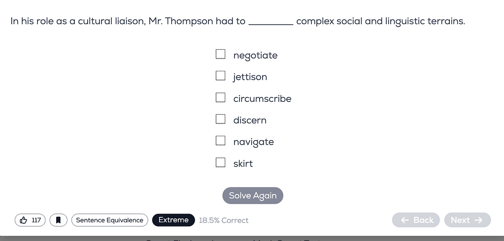 GRE Verbal Practice Question on Gregmat - GRE Verbal Problem Solving - Greg Mat+ Community Forum