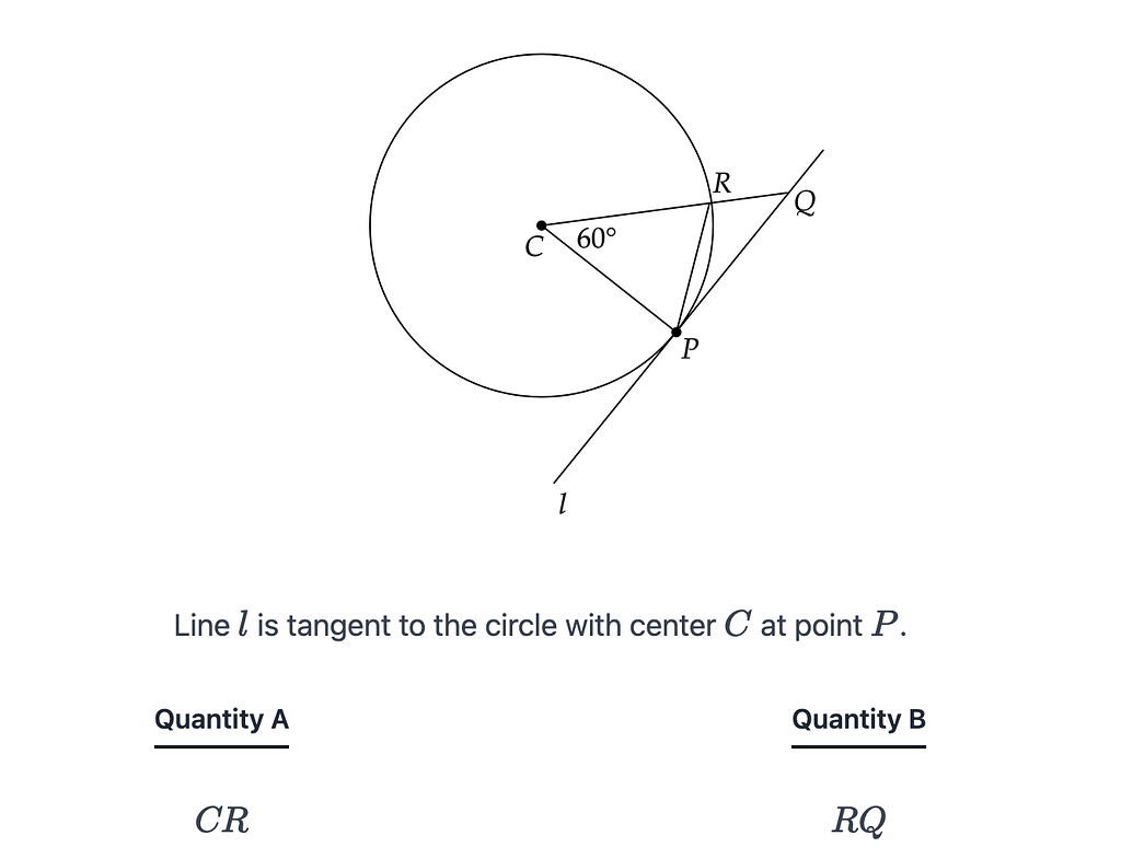 Regarding exercise 2 on prepswift: tangent lines - GRE Quant Problem Solving - Greg Mat+ ...