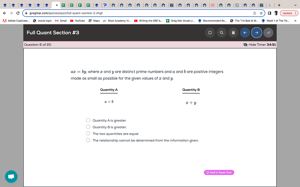 What numbers to consider here? - GRE Quant Problem Solving - Greg Mat+ ...