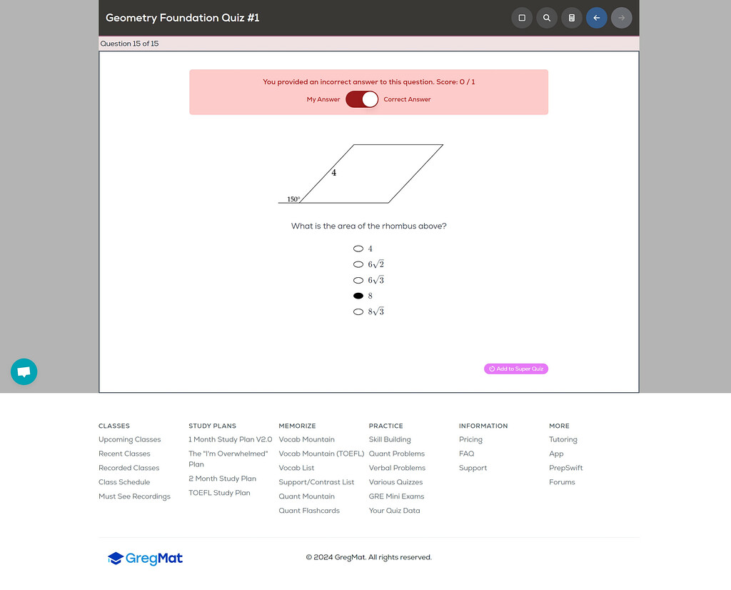 Geometry Foundation Quiz #1 Q15 - GRE Quant Problem Solving - Greg Mat+ Community Forum
