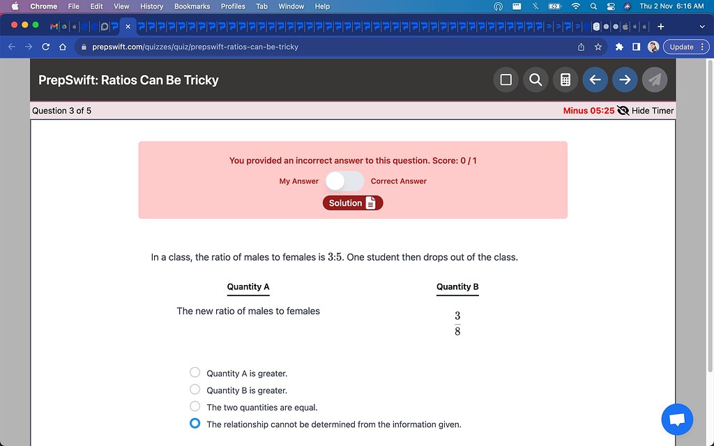 My explanation for the question ## Topic : PrepSwift: Ratios Can Be Tricky Exercise question 3 ...
