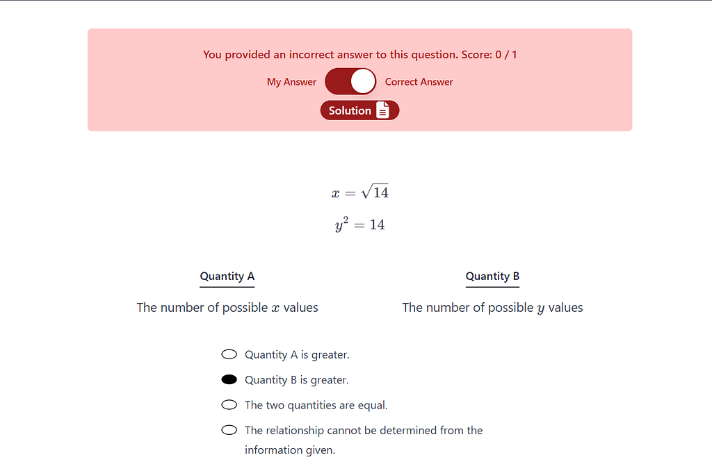 I cant understand why B is the answer? - GRE Quant Problem Solving - Greg Mat+ Community Forum