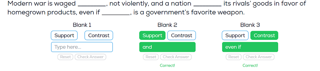 Gregmat Practice Skill - (Support/Contrast) - GRE General - Greg Mat+ Community Forum