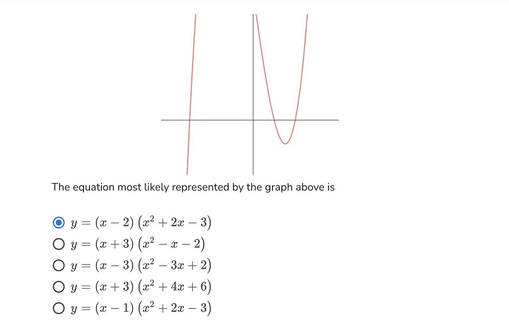 The equation most likely to represent the graph above is - GRE Quant ...