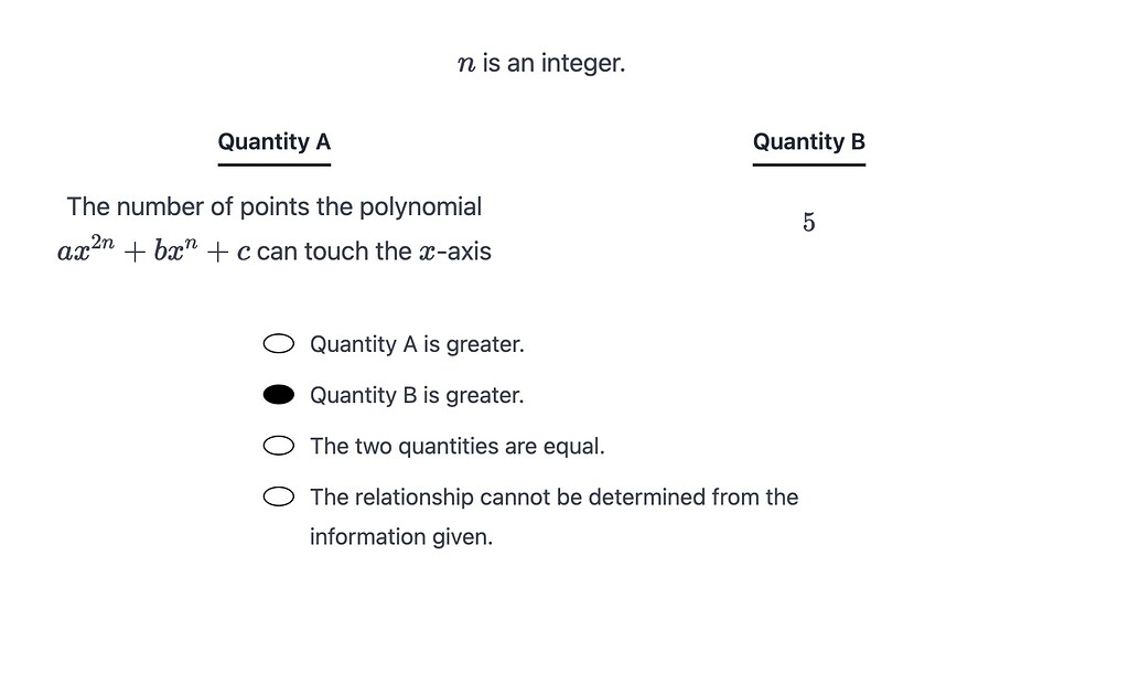 Making deductions 3, practice question #1 - GRE Quant Problem Solving ...