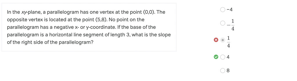 Coordinate Geometry Parallelogram Gre Quant Problem Solving Greg 4137