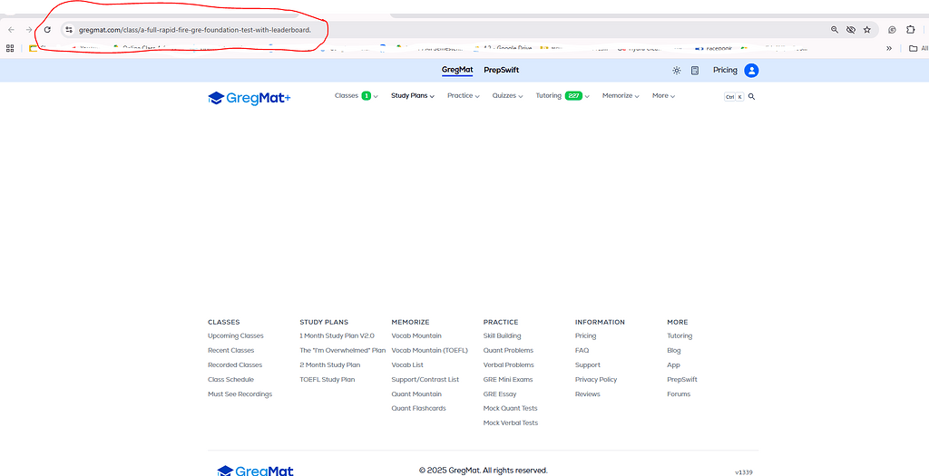 Class Error :a full rapid fire gre foundation test with leaderboard ...