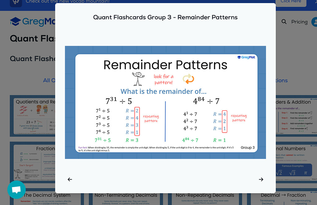 Remainder patterns - GRE Quant Problem Solving - Greg Mat+ Community Forum