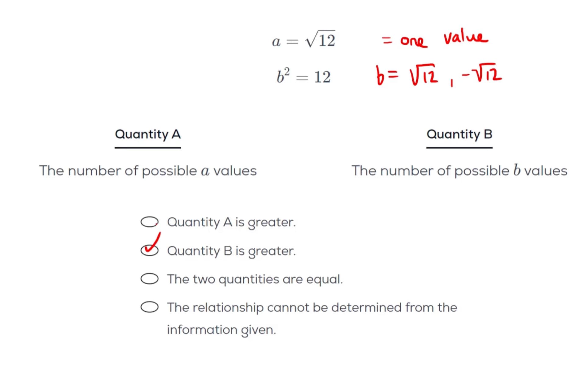 Question discrepancy noted on Tickbox quiz #3 (Ques 13)) - GRE Quant ...