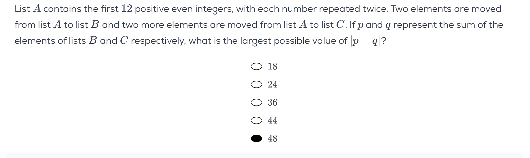 Full Practice Test Quant Section 2 #Question 9 - GRE Quant Problem ...